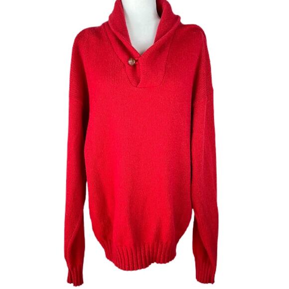 Vintage | Sweaters | Vintage 9s Mens Cowl Neck Sweater Sz Xxl | Poshmark